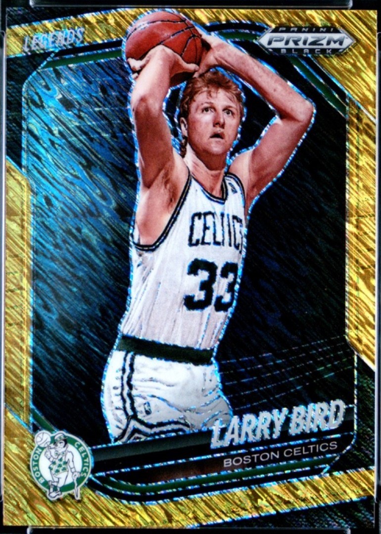2024-25 Panini Prizm Black - Legends Larry Bird, Larry Bird #257 Gold ...