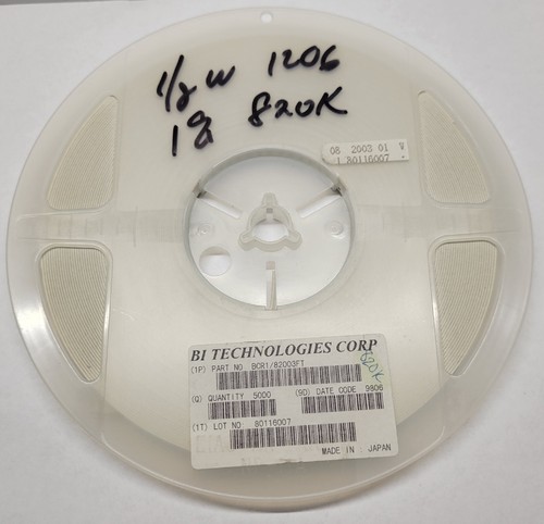 👍5000x 820K OHM 1% 1206 SMD/SMT BCR1/82003FT BI TECK CORP "NOS" LOT. | eBay