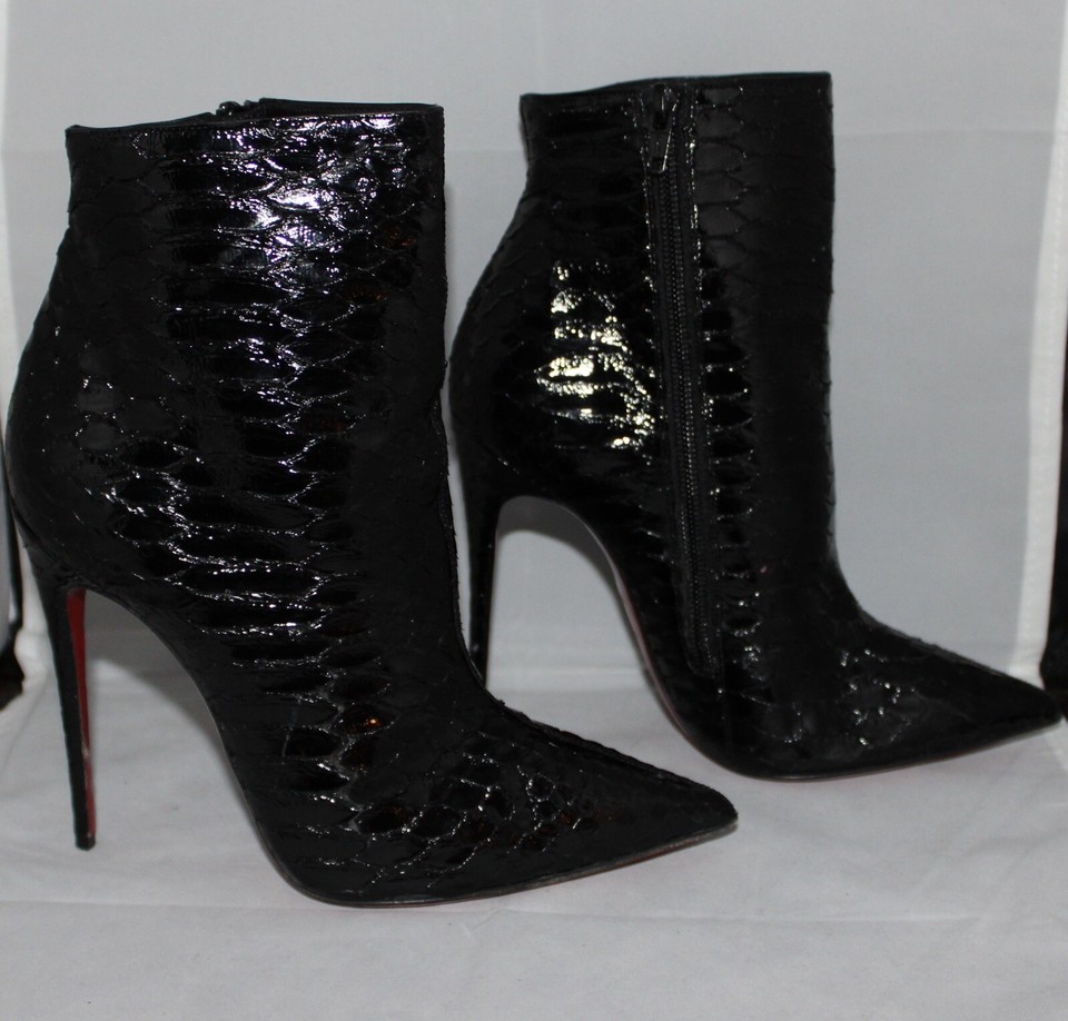 christian louboutin Snake Skin boots 37 | eBay