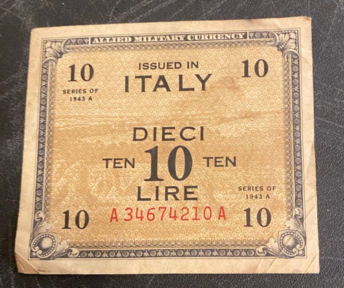 Italy 10 Lire Note | eBay