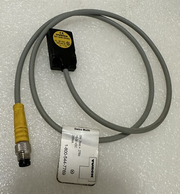 TURCK SWISS BI7-Q08-AP6X2-0.7M-PSG3M INDUCTIVE PROXIMITY 7MM SENSOR PNP ...
