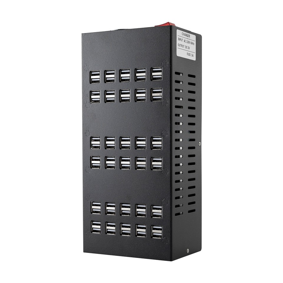 400W 60 Port USB Charger Charging Station Desk Travel iPhone Android ...