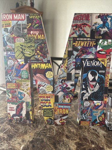 Marvel Comics Wood Letter Art Wall Decor | eBay