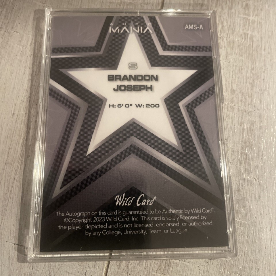 2023 Auto Mania Brandon Joseph SSP 1/4 #AMS-A | eBay