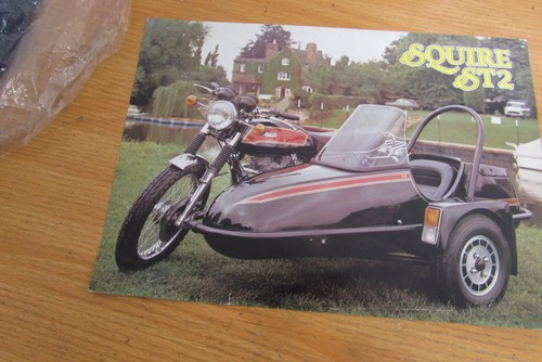 SQUIRE ST2 SIDECAR SALES BROCHURE SPECS SHEET | eBay