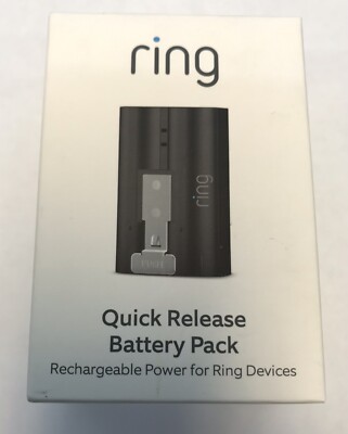Ring Quick-Release RECHARGEABLE Back Up Battery Pack for compatible ...