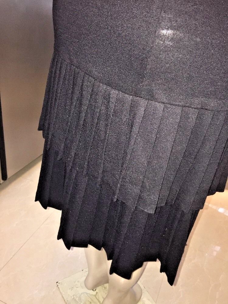 VTG Karin Stevens PETITES by Steven Stoller BLACK PLEATED DRESS size 10 ...