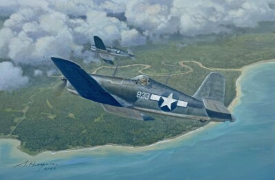 Original Aviation Art: F4U-1 Corsair flown by Marion Carl original oil ...