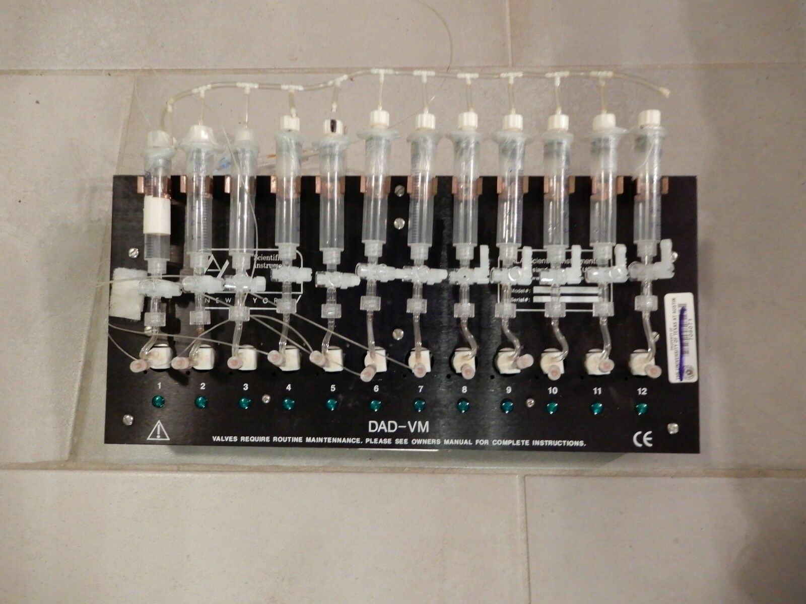 ALA SCIENTIFIC INSTRUMENTS DAD-VM 12 VALVE MANIFOLD FOR PERFUSION ...