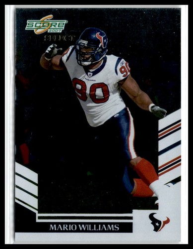 Mario Williams 2007 Score Select #219 Houston Texans | eBay