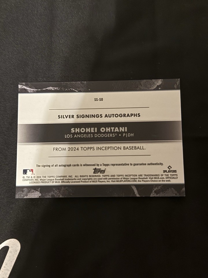 2024 Topps Inception Shohei Ohtani Silver Signings Auto 02/10! 1st Year ...