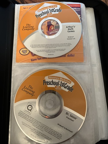 The Learning Company Adventure Workshop Preschool 1st Grade PC CD-ROM ...