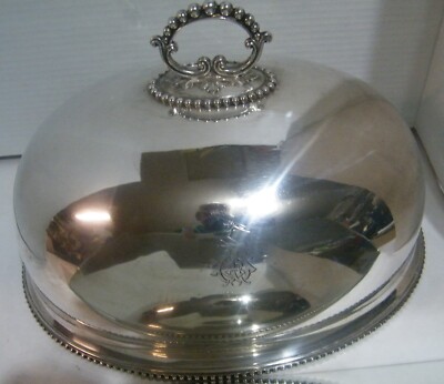 HENRY WILKINSON & CO. SHEFFIELD ENGLAND ANTIQUE SILVER PLATE DOME ...