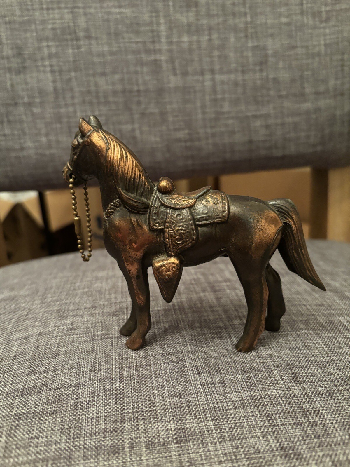 Small horse statue. Mental, Brown. 5 Inches . | eBay