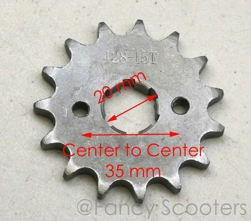 428 15T 20mm Drive Front Counter Sprocket ATV Pit Bike Lifan YX Loncin ...