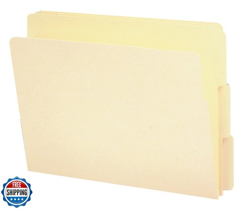 Smead End Tab File Folder, Shelf-Master Reinforced 1/3-Cut Tab, Letter ...