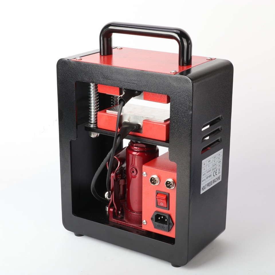 5 Ton Press Machine 2.4"x4.7" Dual Heat Plates 110V Manual LCD ...