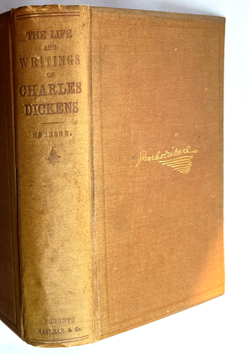 1871 LIFE AND WRITINGS OF CHARLES DICKENS BY RA HAMMOND BIOGRAPHY ...