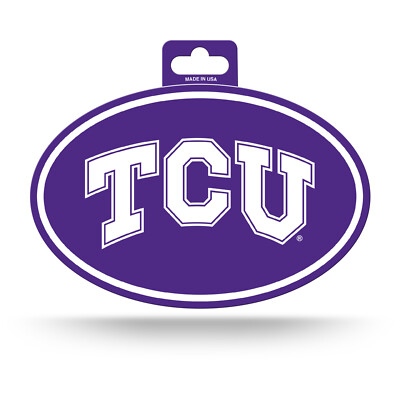 TCU Horned Frogs Oval Decal Sticker Full Color NEW 3x5 Inches Free Ship ...