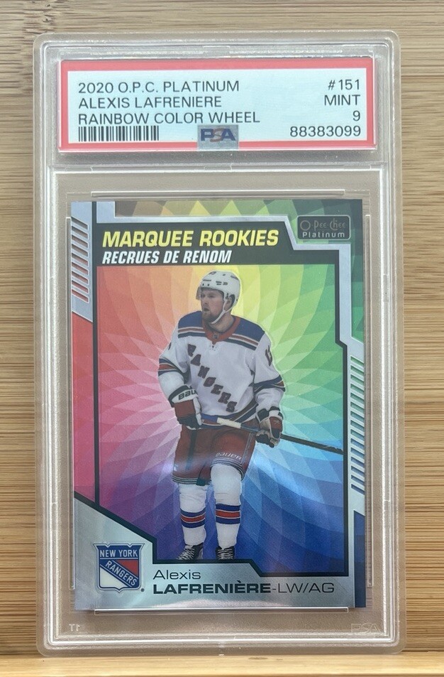 2020 OPC PLATINUM ALEXIS LAFRENIERE RAINBOW COLOR WHEEL MARQUEE ROOKIE ...