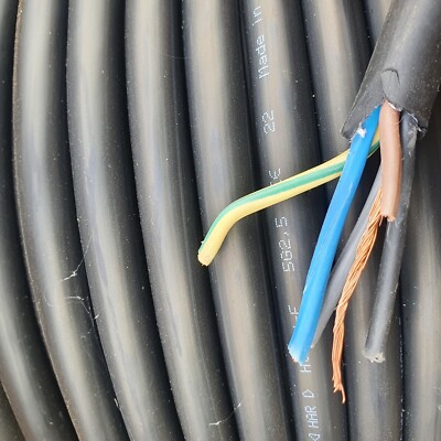 5 CORE H07-RNF 2.5mm RUBBER FLEX CABLE 3 PHASE GENERATOR EVENT POWER ...