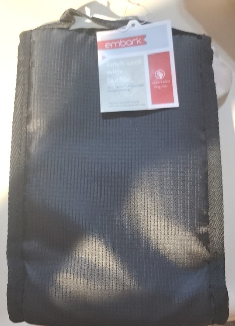 embark Black Soft Sided lunch Sack With Buckle Closure - With Tag. Set ...
