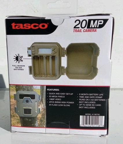 Tasco Invader 20MP Hunting Trail Monitor with 720p 30 FPS Video, Low ...