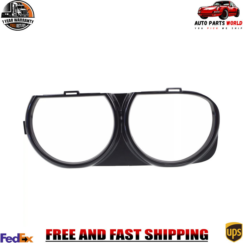 Headlight Bezel For 2015-2017 Dodge Challenger Driver Side Black ...