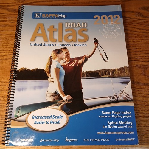 Kappa Map 2012 Road Atlas US Canada Mexico Spiral Bound | eBay