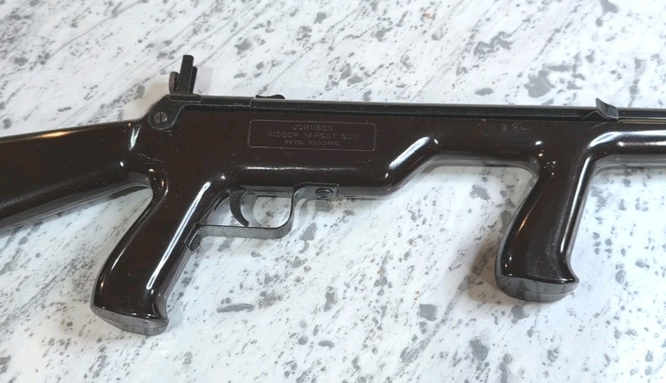 VINTAGE Johnson Automatics Indoor Target Gun RUBBER BAND BB GUN SIZE ...