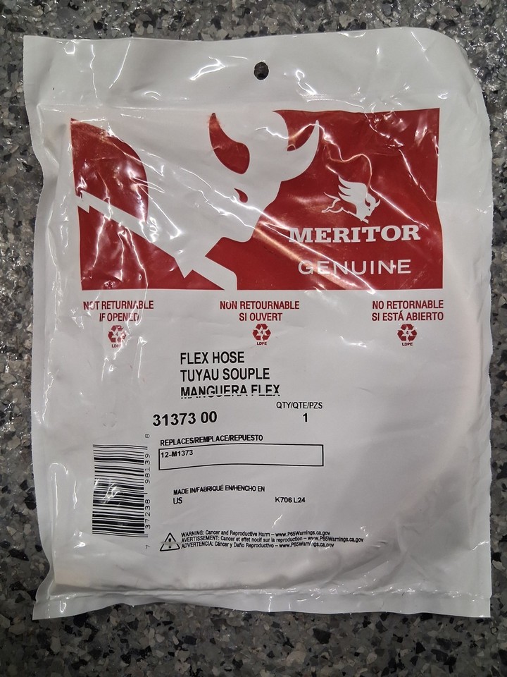 GENUINE MERITOR TIRE INFLATION HOSE 31373-00 TIRE FLEX HOSE 31373-00 ...