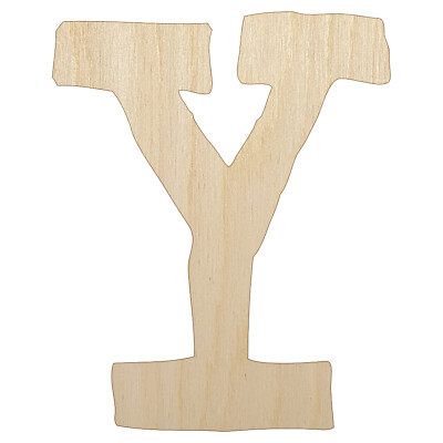 Letter Y Uppercase Cute Typewriter Font Unfinished Wood Shape Cutout ...