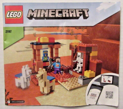 LEGO Minecraft: The Trading Post 21167 MANUAL Instruction Booklet ONLY ...