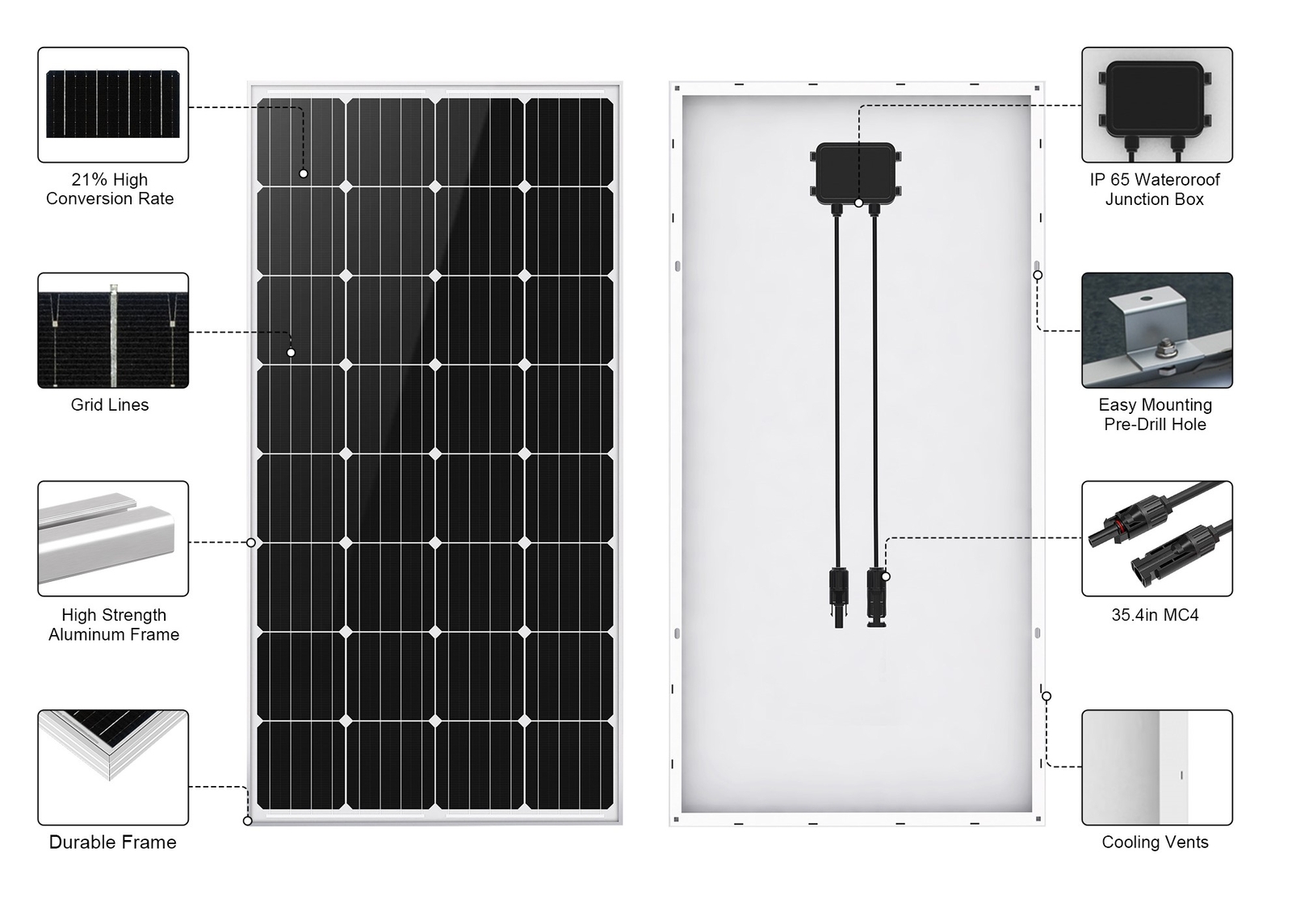 【10%OFF】300W 600W 900W Mono Solar Panel Kit 3.6KWh With 12V Lithium ...