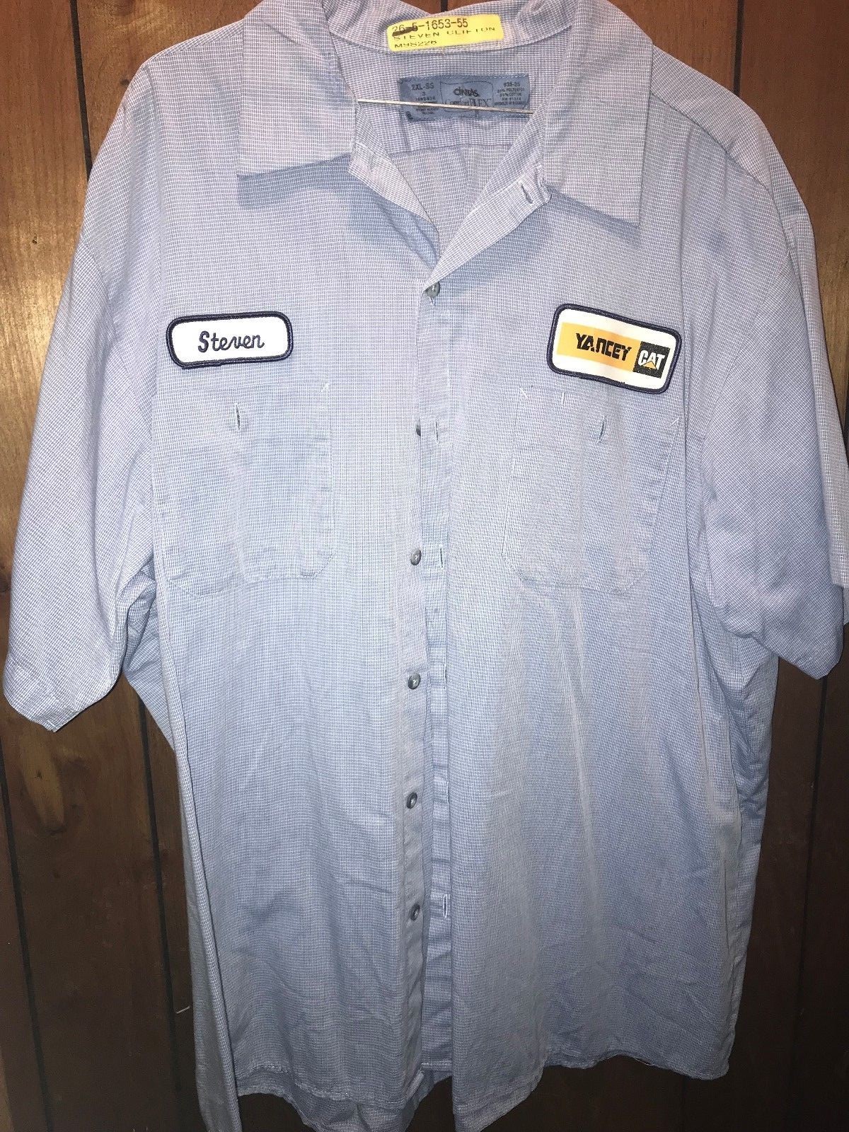 Mechanic Button Up Shirt Work Uniform Short Sleeve and hi-visility | eBay