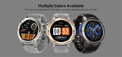 Smartwatch with 1.43-inch AMOLED HD Display, Dual-Frequency GPS, 170 ...