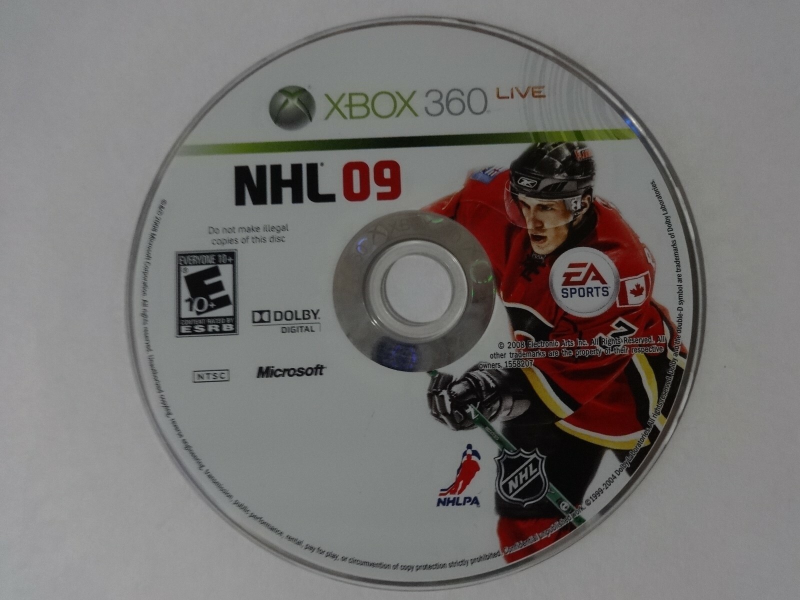 NHL 09 Microsoft Xbox 360 Game Disc Only Free Ship | eBay
