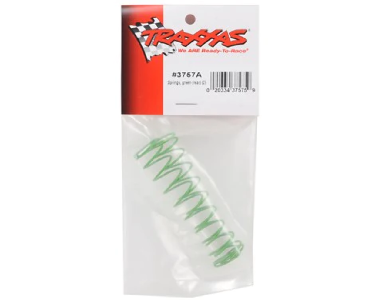 Traxxas 3757A Rear Shock Spring Set Green (2) | eBay