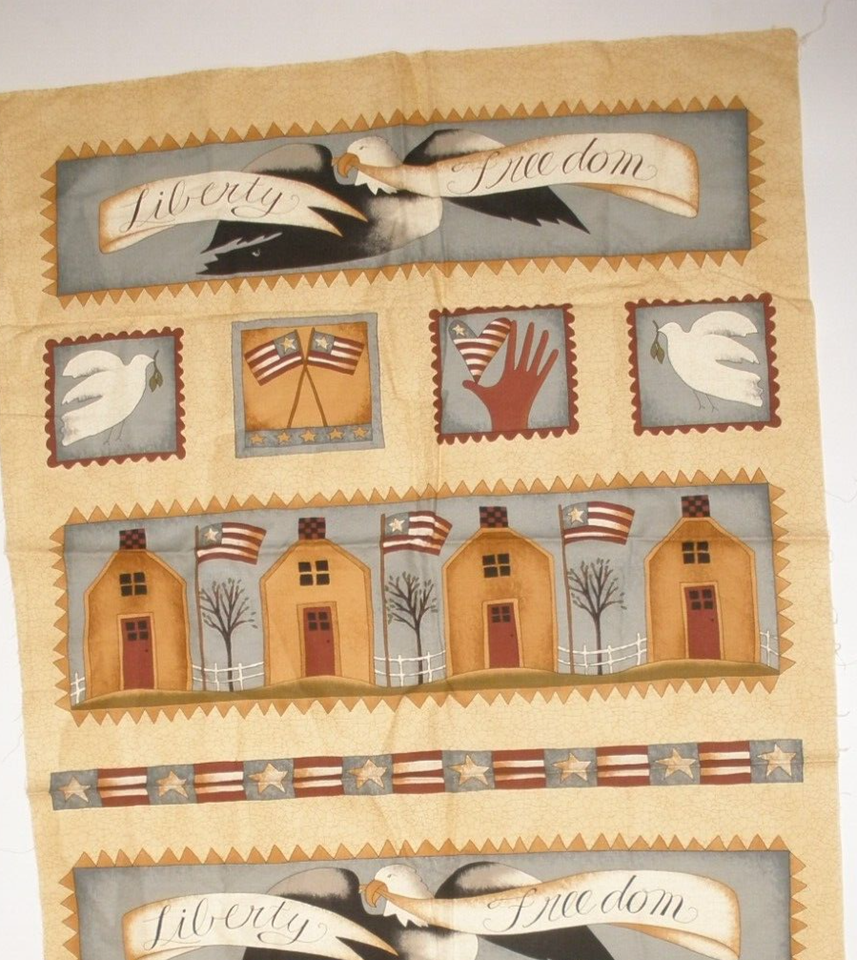 Let Freedom Ring KathySchmitz MODA COTTON QUILTING FABRIC CHEATER PANEL ...