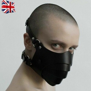 Men Face mask Bondage Restraints Punk mask Sexy Halloween Party Cosplay ...