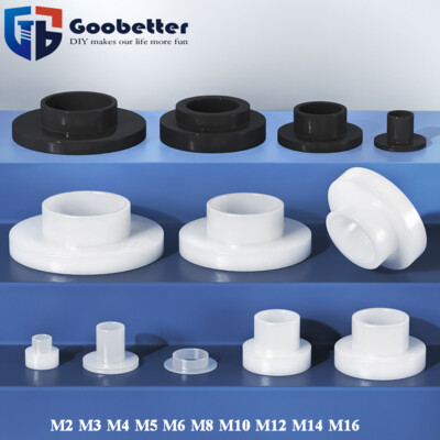 T-Type Plastic Nylon Stepped Washer Concave Convex Bushing Insulating ...