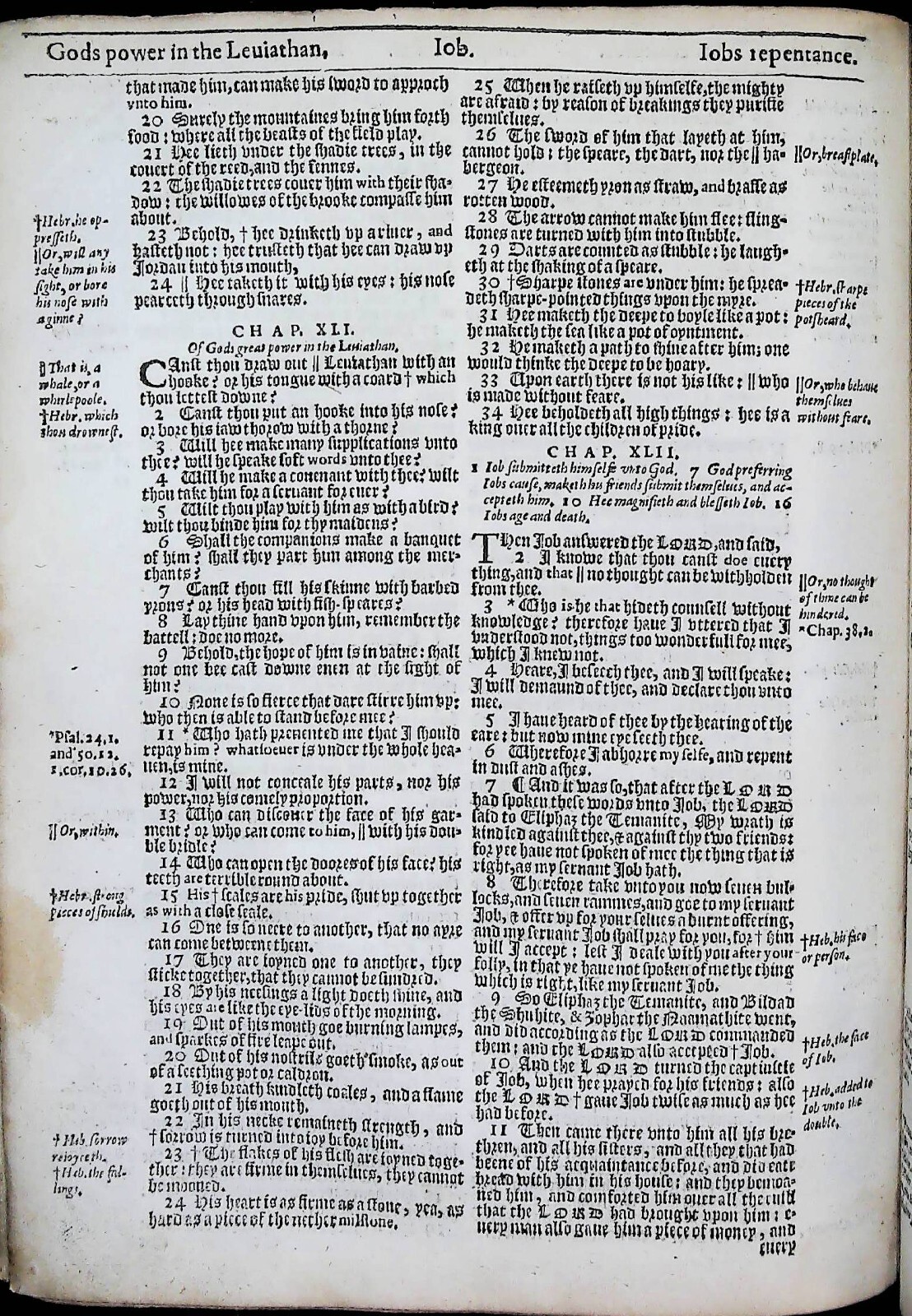 1614 KING JAMES BIBLE OLD TESTAMENT LEAVES * YOU PICK* 400 YEARS OLD ...