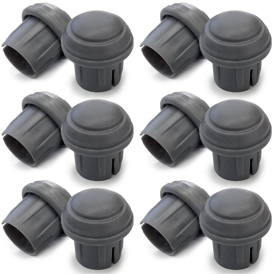 Top Glides Mushroom Walker Glide Caps for 1 Inch Tubes - Gray | eBay