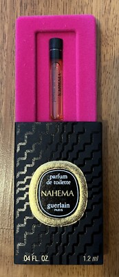 Vintage Guerlain Nahema Parfum De Toilette Mini Splash Perfume Sample 1 ...