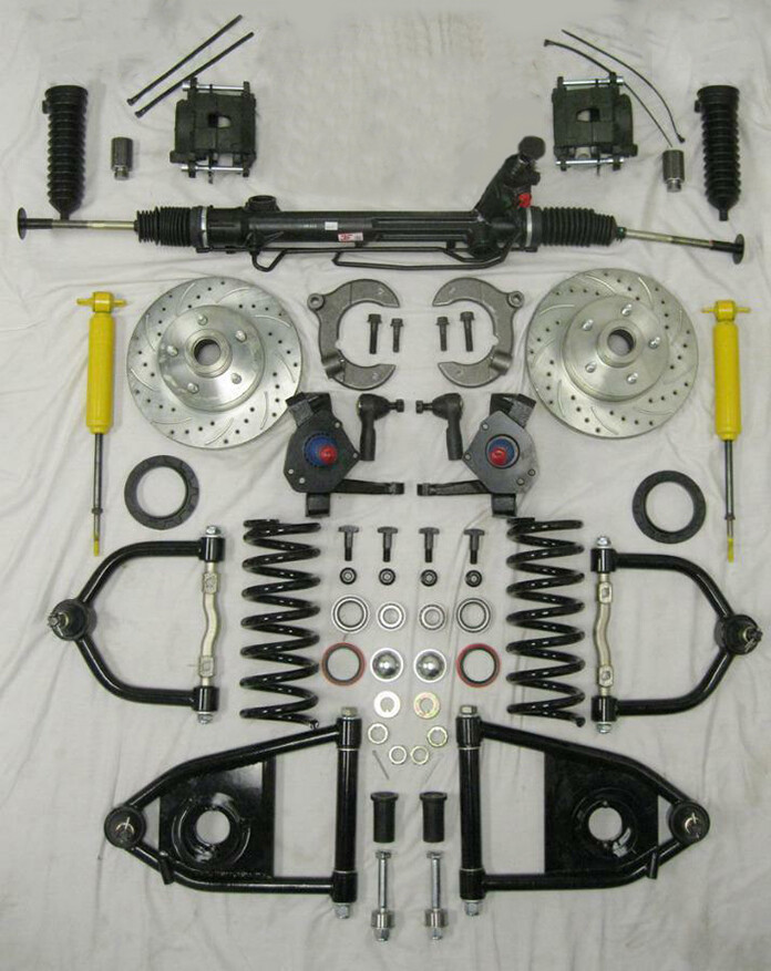 1953-1956 Ford F100 Mustang II Power Front End Suspension Kit 2" Drop ...