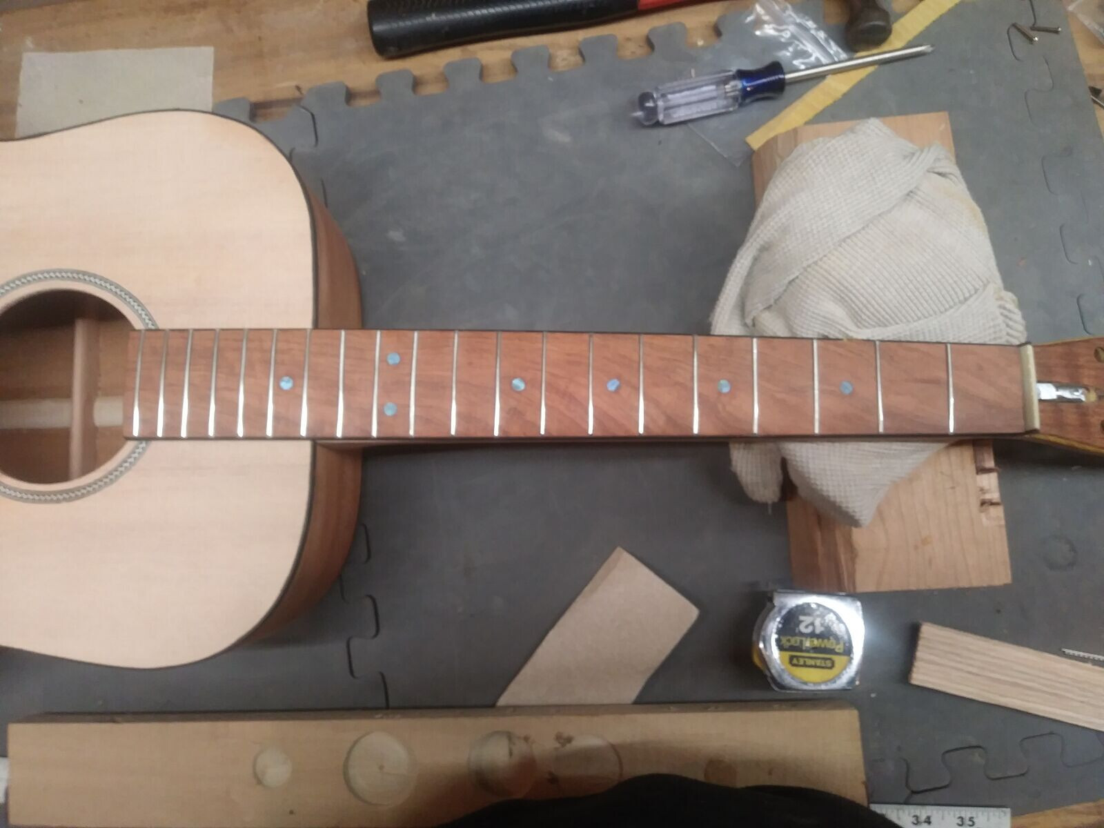 DIY Acoustic Handcraft Custom Mahog GUITAR KIT-Dreadnought or OM-All ...