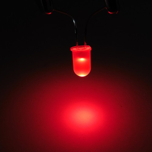 Diffused Red Ultra Bright 5mm LED Diode Light Emitting 3V-3.2V 20mA ...