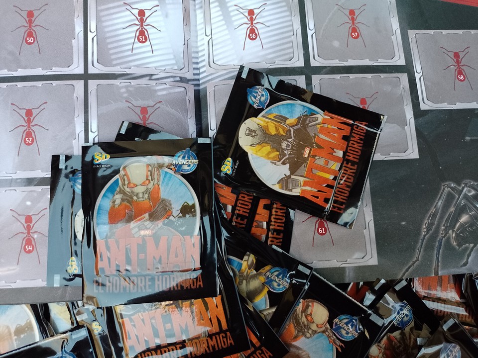Avengers🔥 Ant-Man Movie🪳 Set 100 Closed packs 🔥(500 S.Cards)🪳 Plus ...