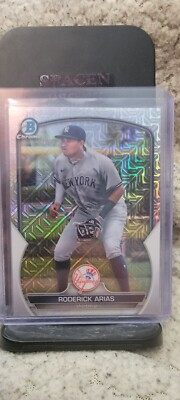 2023 Bowman Chrome Rodderick Arias Mojo New York Yankees Prospect | eBay