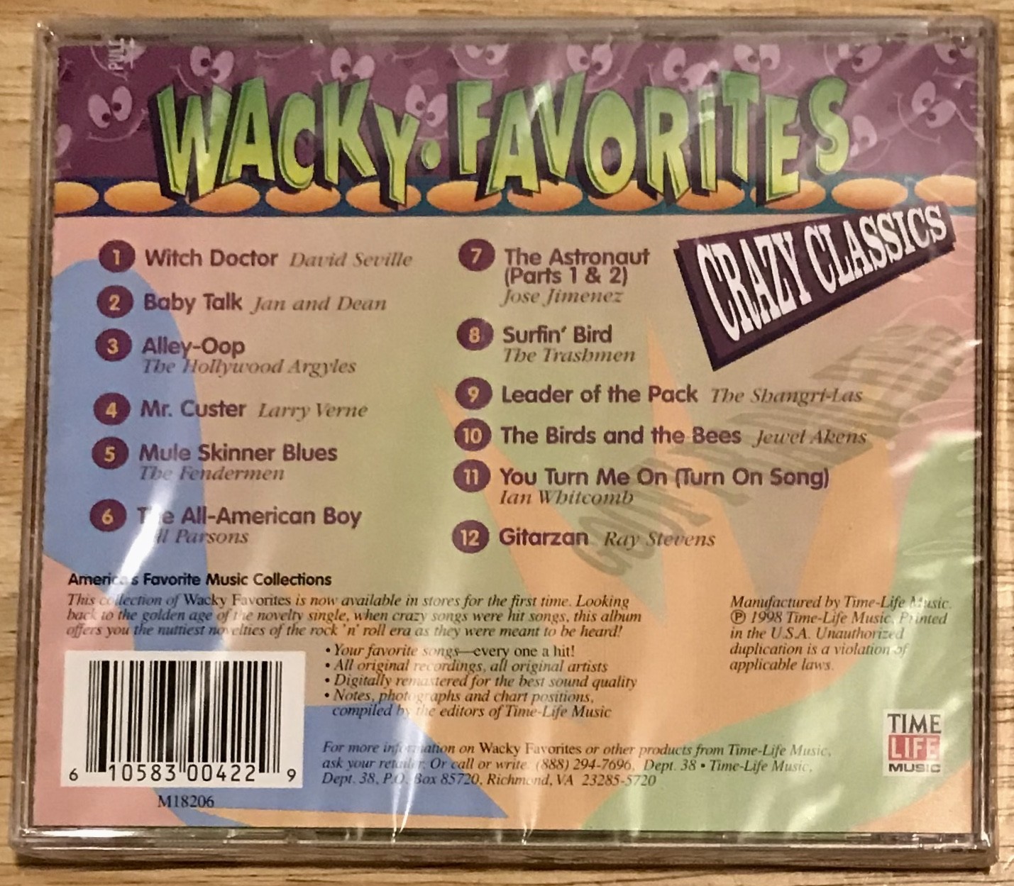 TIME LIFE MUSIC cd WACKY FAVORITES Crazy Classics NEW/FACTORY SEALED ...